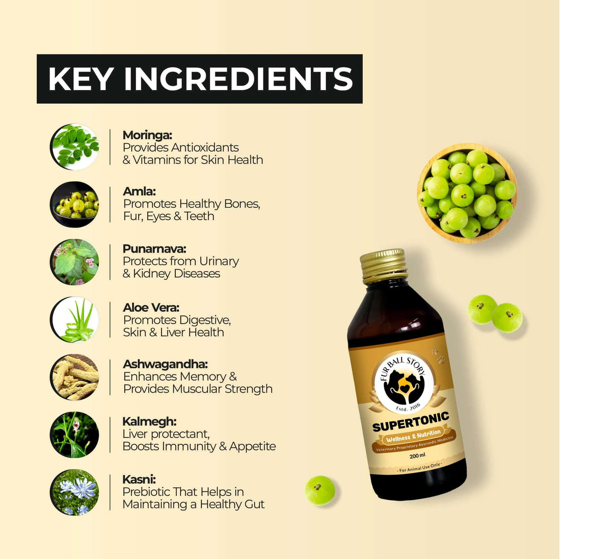 Supertonic Syrup: Ensures Head to Tail Wellness of Dogs & Cats