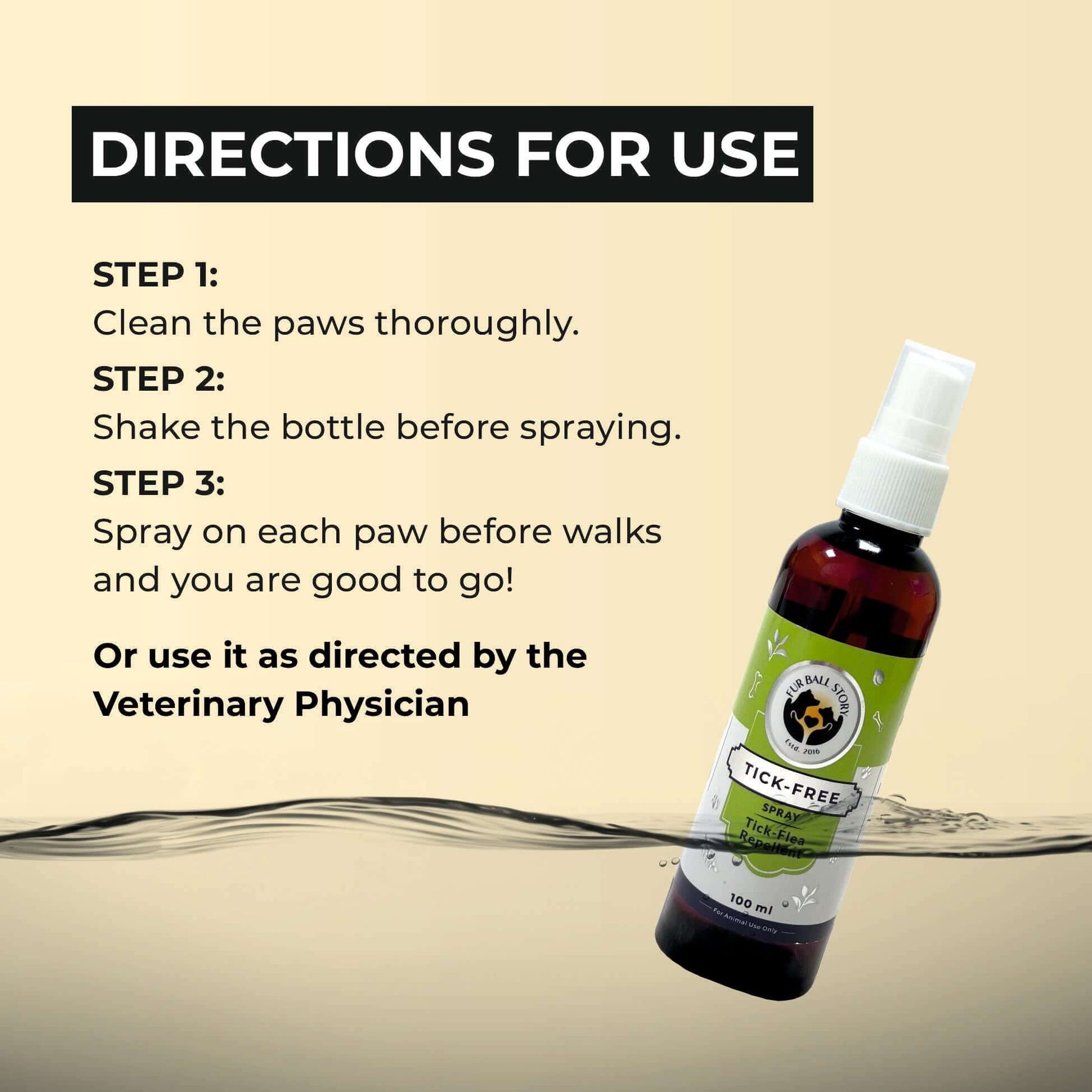 Tick Free - Tick & Flea Repelling Spray For Dogs & Cats